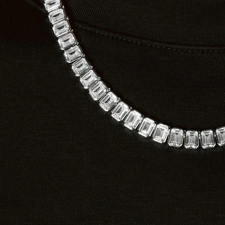 Prestina Baguette Diamond Chain – Sharp Elegance with Ultimate Shine B ...